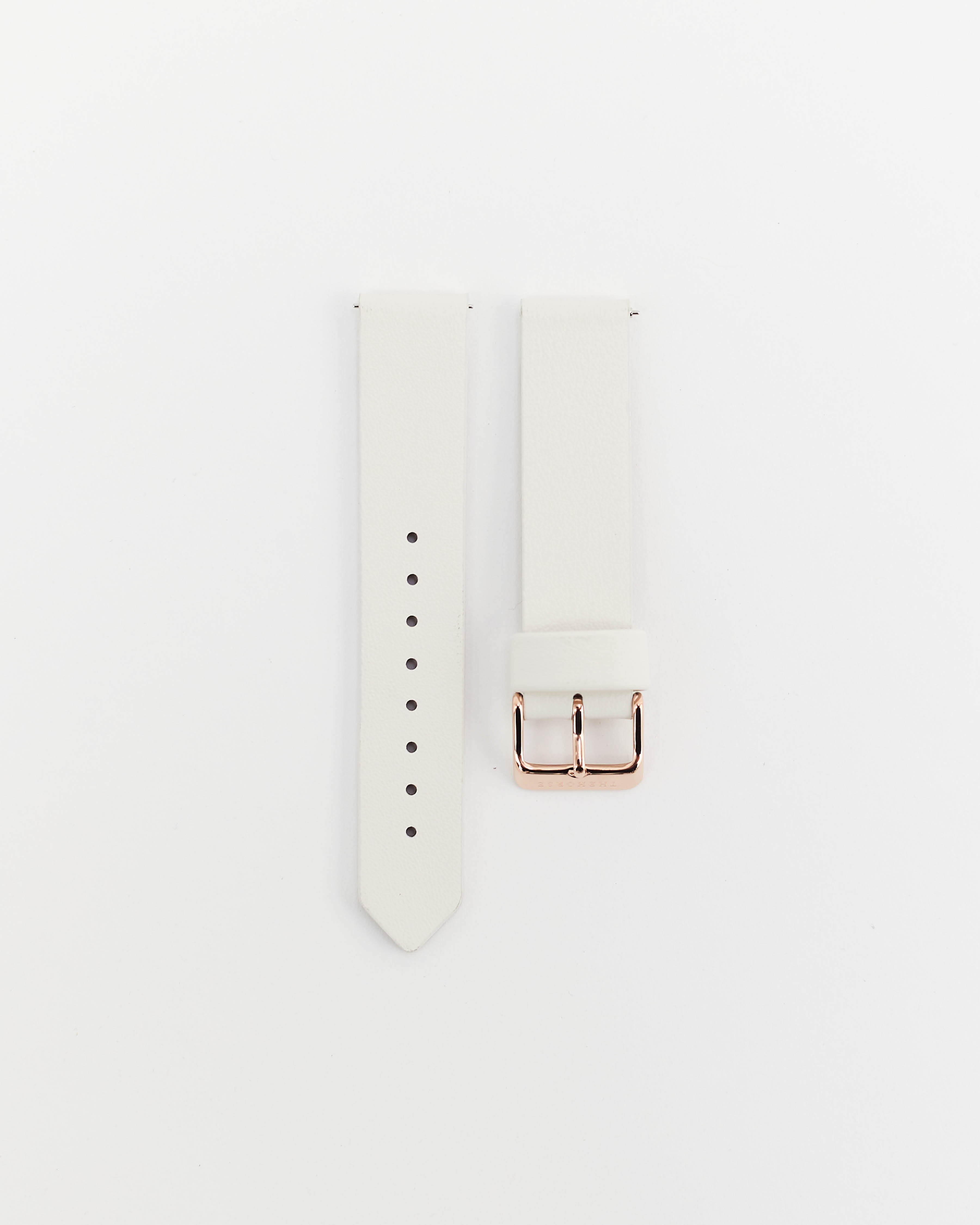 The 18mm Mini Original Watch Strap in Milk Leather / Rose Gold | The ...